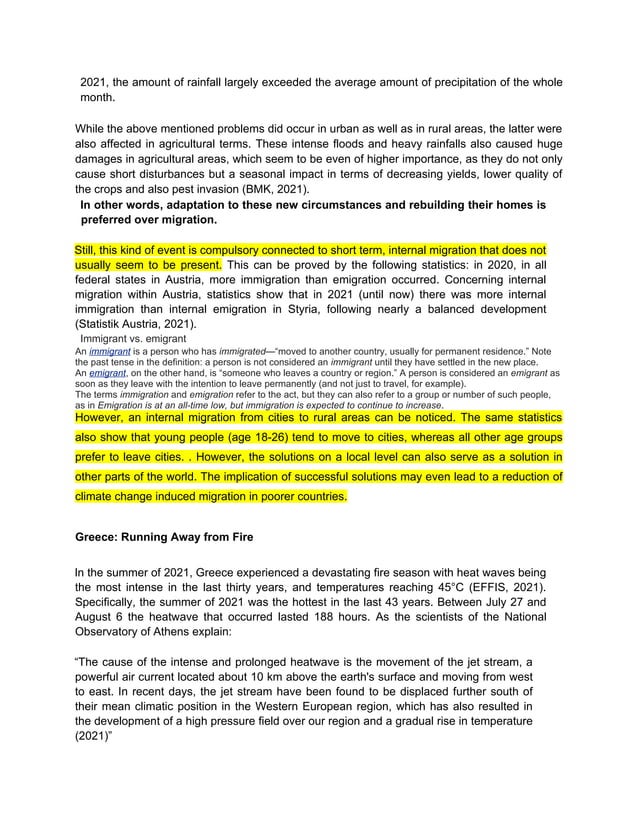 Climate change and environmental migration case study | DOCX