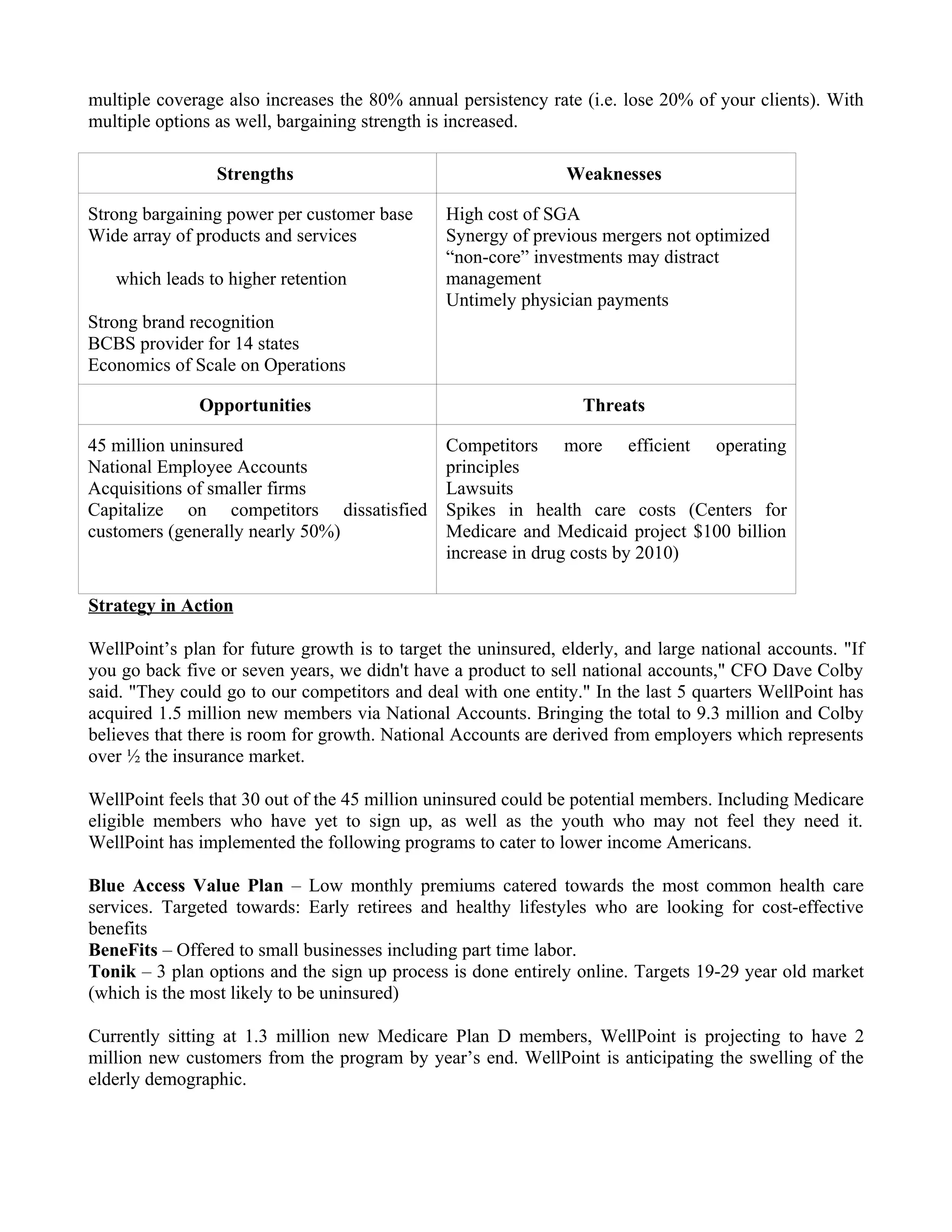 Case Study_ Wellpoint Insurance.doc