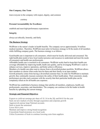 Case Study_ Wellpoint Insurance.doc