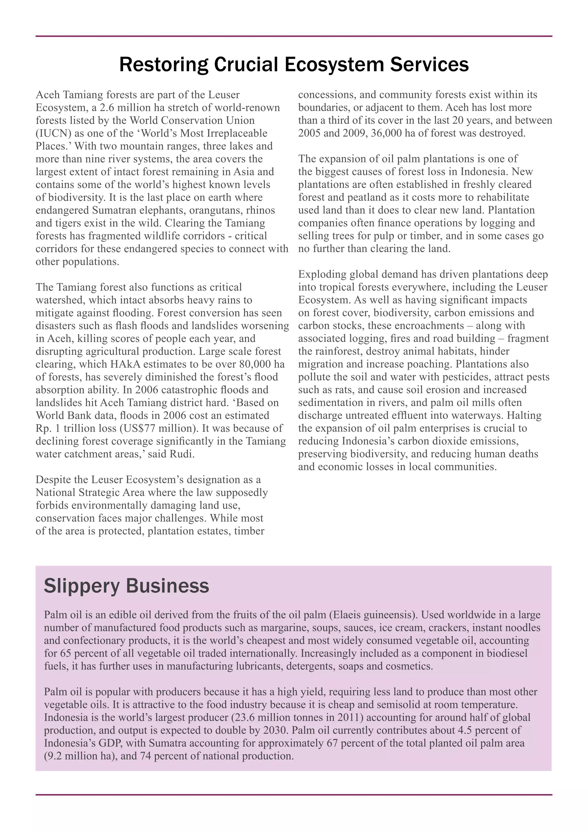 Case study aceh-forest-restoration | PDF