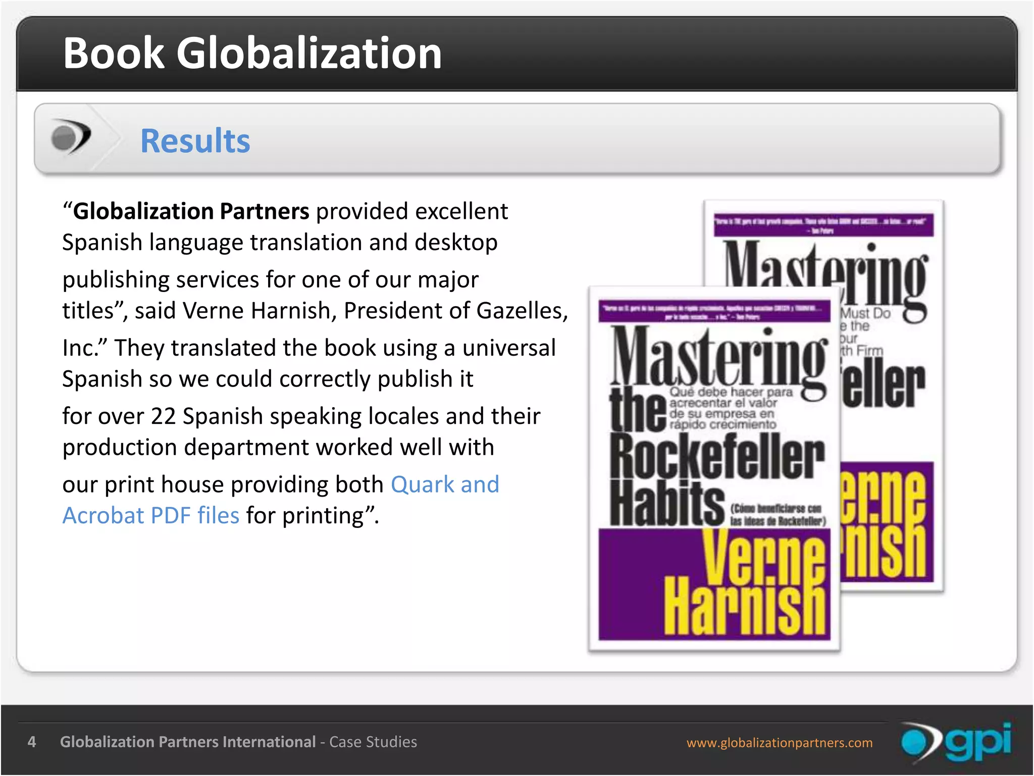 Gazelles: Book Globalization Case Study | PPT
