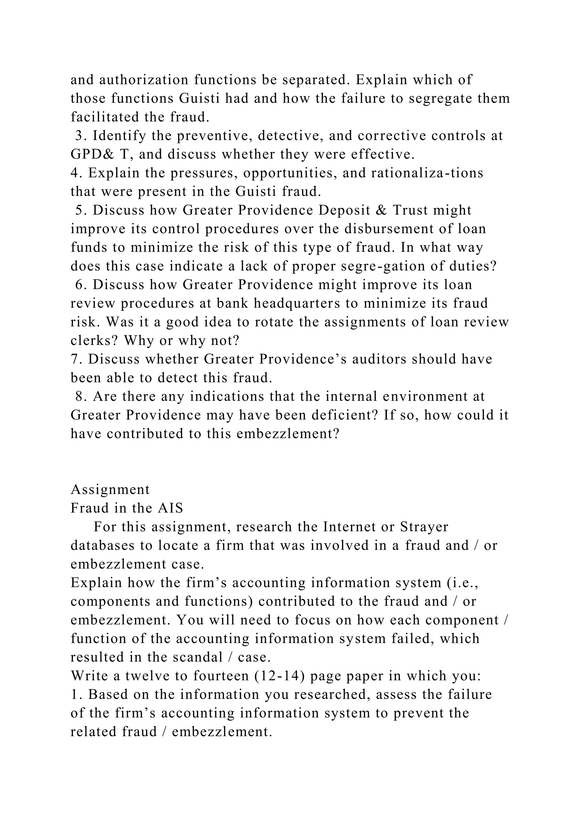 Case - The Greater Providence Deposit & Trust EmbezzlementNino M.docx