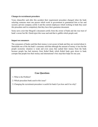 Case Study Azizi Bank | DOC