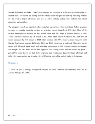 Case Study on Yahoo | DOCX
