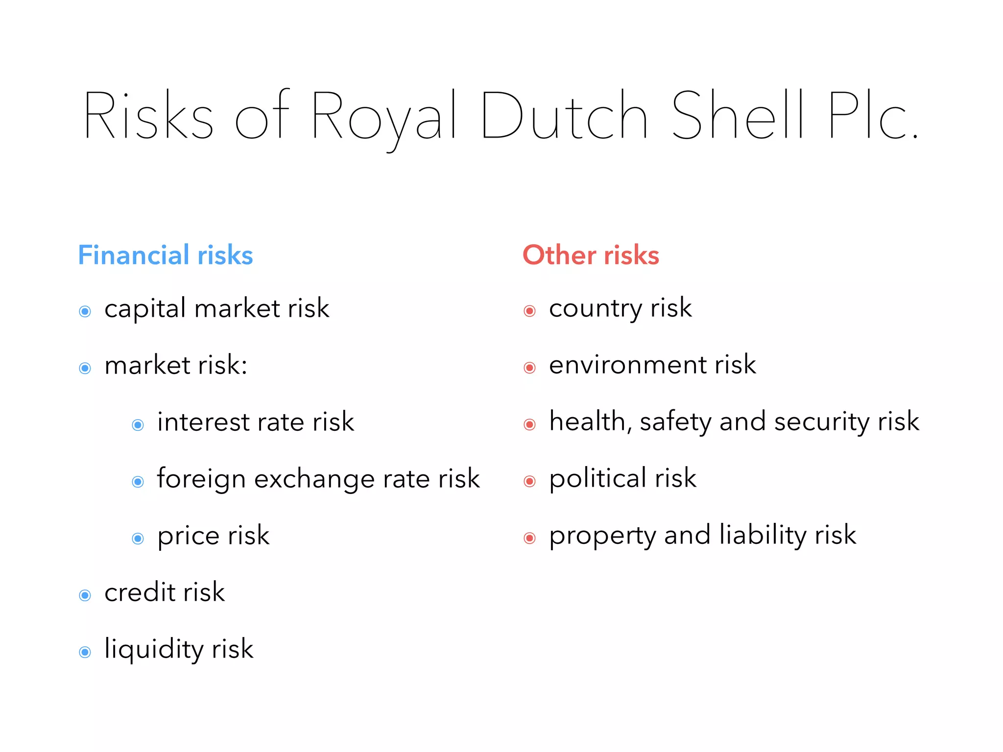 Risk management at Royal Dutch Shell | PDF