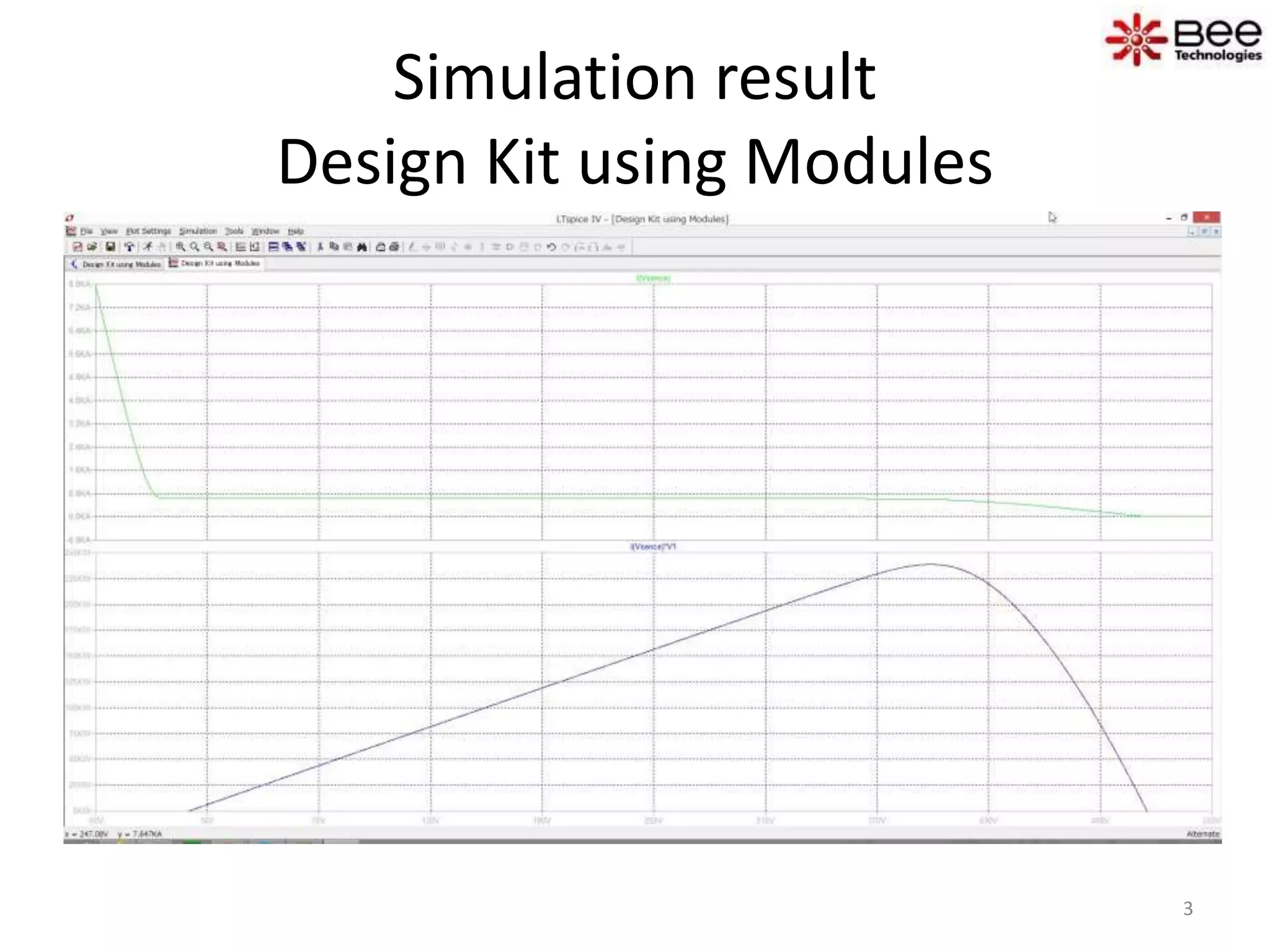 Design Kit using Modules Solar Cell System(LTspice) | PPT