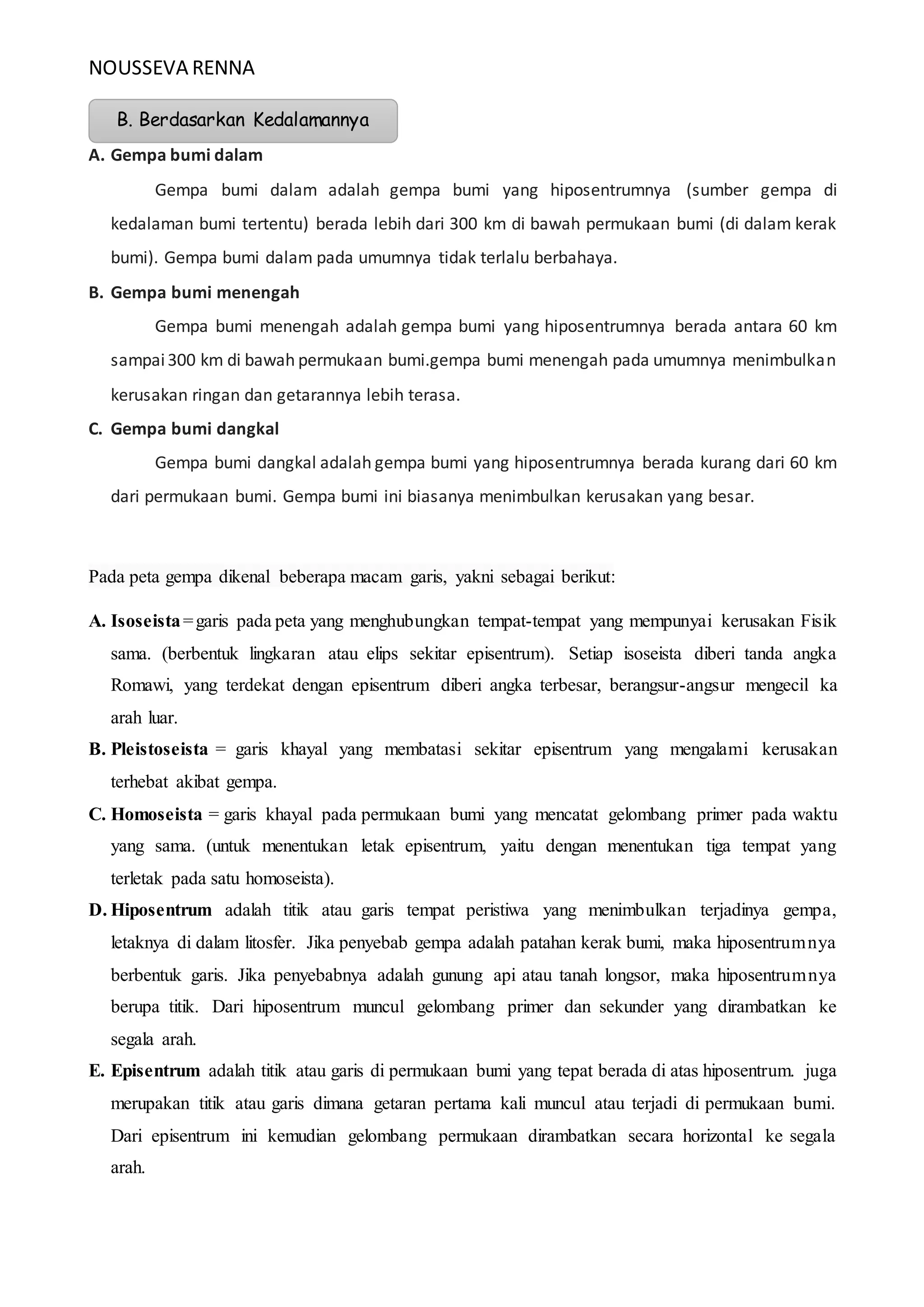 Rekayasa Gempa - Case 1 Gelombang Rambatan, Pengukuran, dan Sumber Gempa | PDF