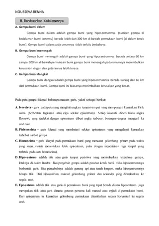 Rekayasa Gempa - Case 1 Gelombang Rambatan, Pengukuran, dan Sumber ...