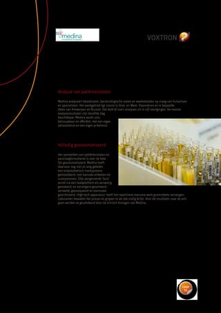 Voxtron bij medisch labo Medina | PDF