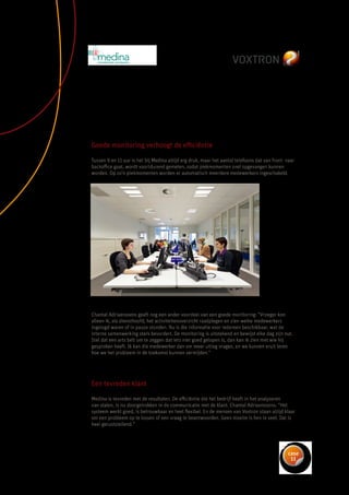 Voxtron bij medisch labo Medina | PDF