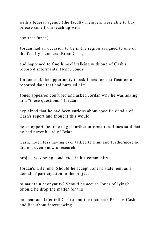 Case 11 The Case of the Falsified Data Mickey Jordan had .docx