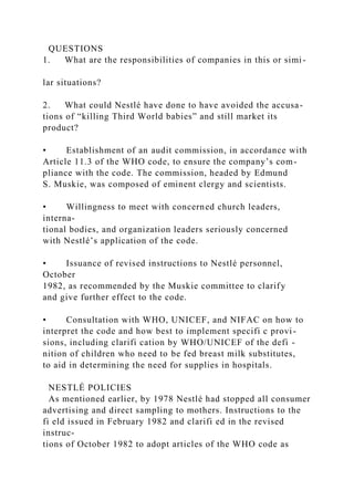 CASE 1 2 Nestlé The Infant Formula Controversy largel.docx