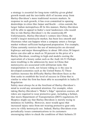 CASE 14 Harley-Davidson Strategic Competitiveness that Spans.docx
