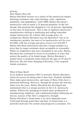CASE 14 Harley-Davidson Strategic Competitiveness that Spans.docx