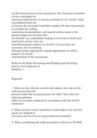 Case 15-8 Controlling Revenue Page 1 Case 15-.docx | Logistics | Business