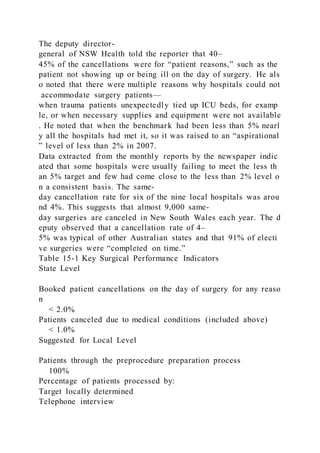 Case 15 Australian Surgery Indicator Makes the Front PageThe fr | DOCX