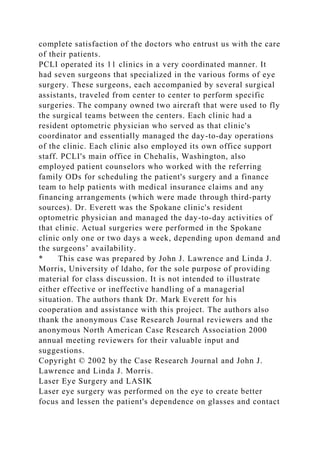 CASE 17 Pacific Cataract and Laser Institute Competing in the LA.docx