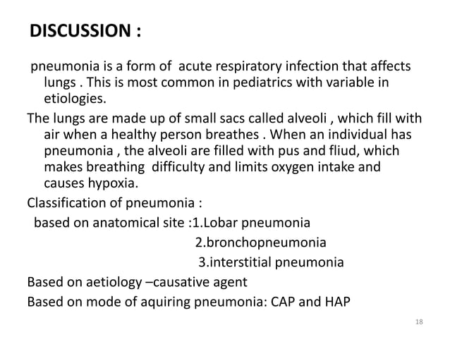 Case Presentation on Bronchopneumonia | PPTX | Lung and Respiratory ...