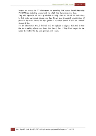 Case 1 modernization of ntuc income 2 | DOCX