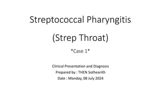 Stretococcal Pharyngitis ( Strep Throat ) | PPT