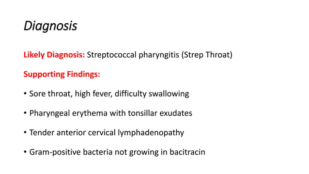 Stretococcal Pharyngitis ( Strep Throat ) | PPT