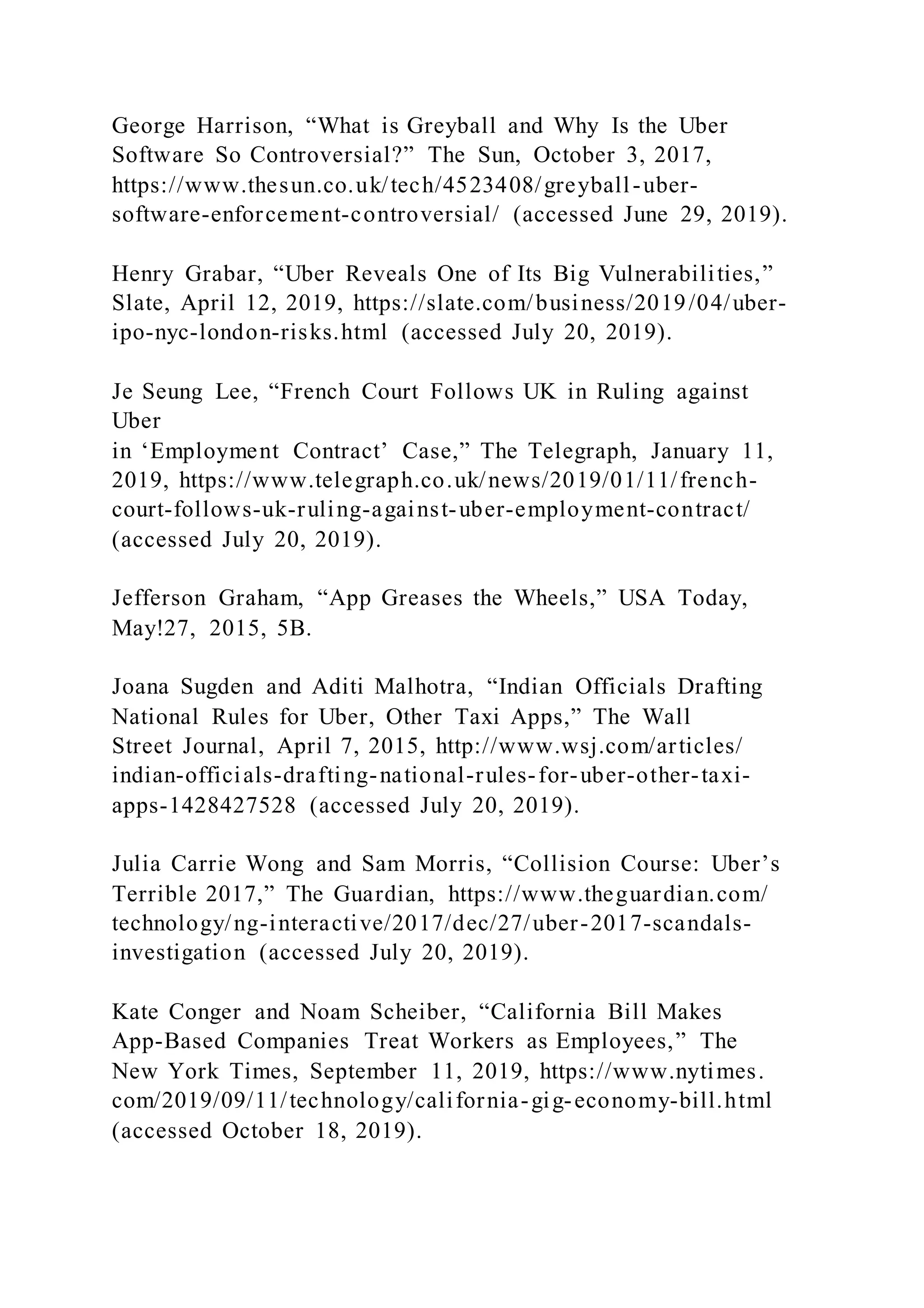 Case 1 Uber Fuels Controversy 399 This case was prepare | DOCX