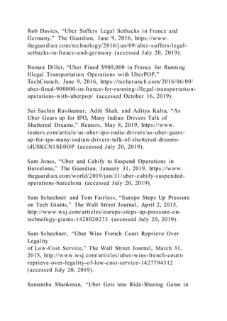 Case 1 Uber Fuels Controversy 399 This case was prepare | PDF