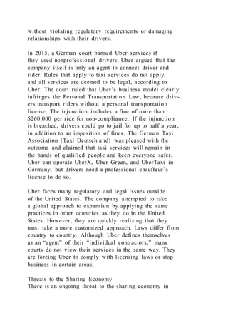 Case 1 Uber Fuels Controversy 399 This case was prepare | DOCX