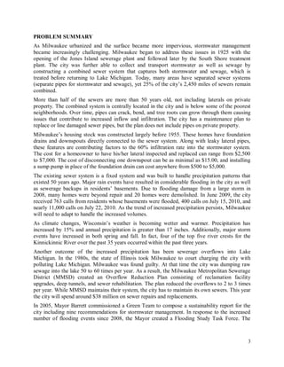 Water Overflow Solutions for the City of Milwaukee | PDF | Water ...