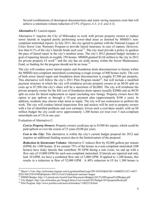 Water Overflow Solutions for the City of Milwaukee | PDF | Water ...