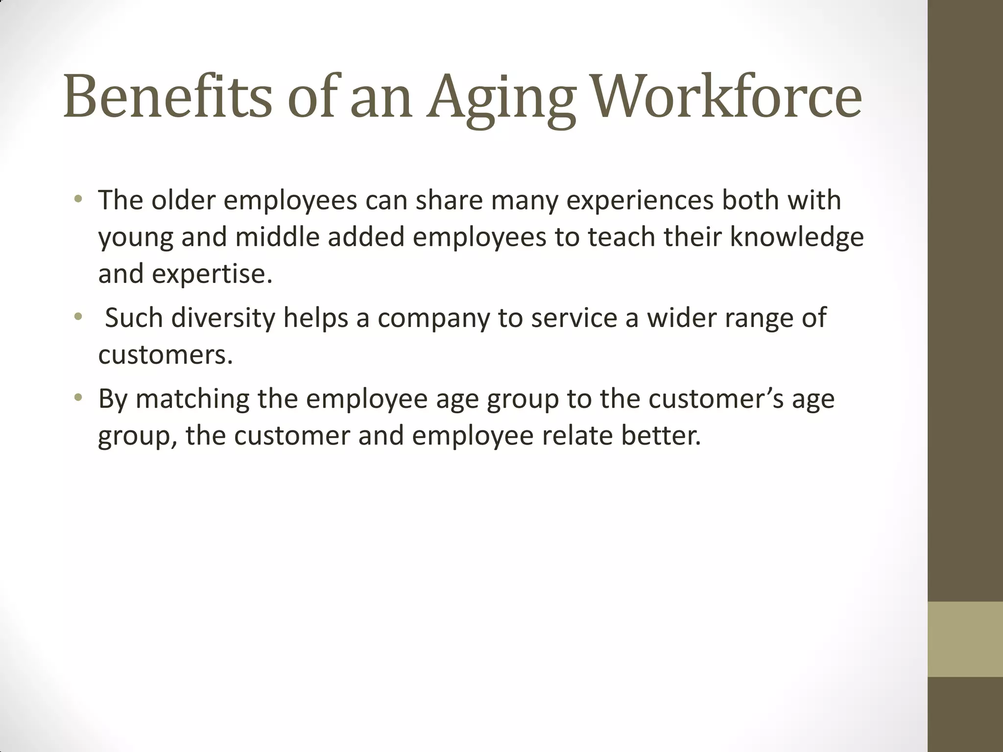 Increasing Age Diversity In The Workplace (Case#2, Chapter#2) | PDF