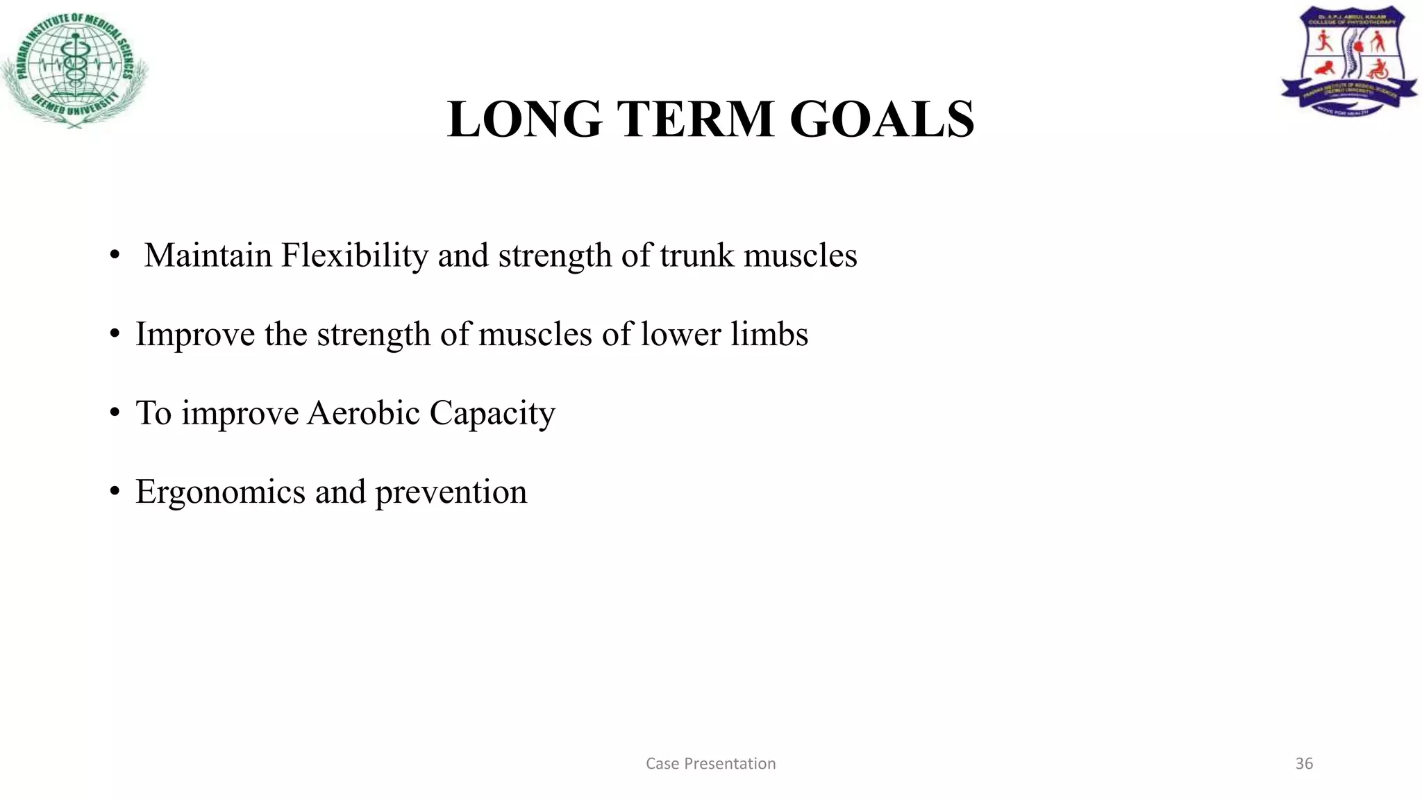 Physiotherapy Case presentation | PPTX