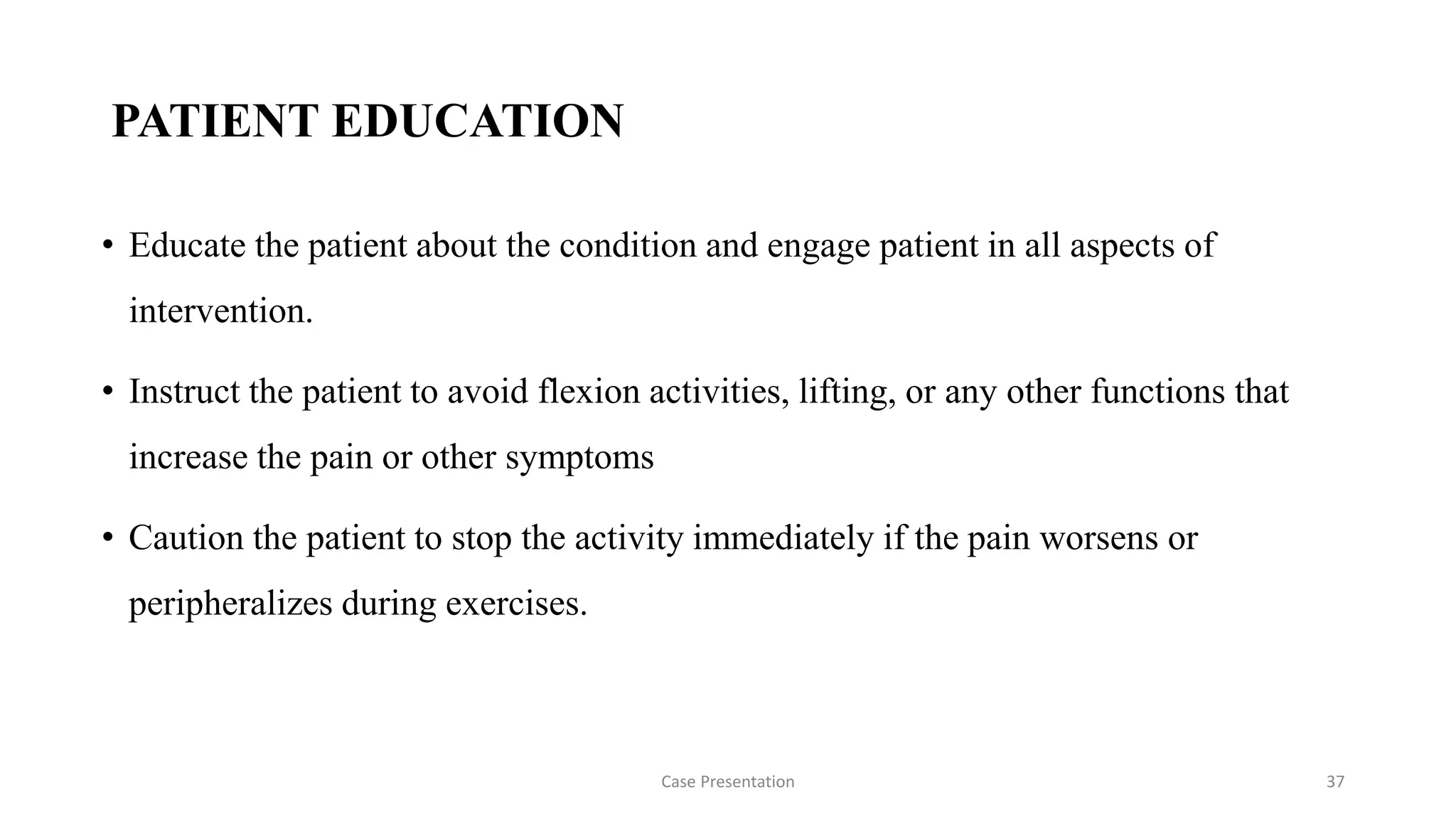 Physiotherapy Case presentation | PPTX