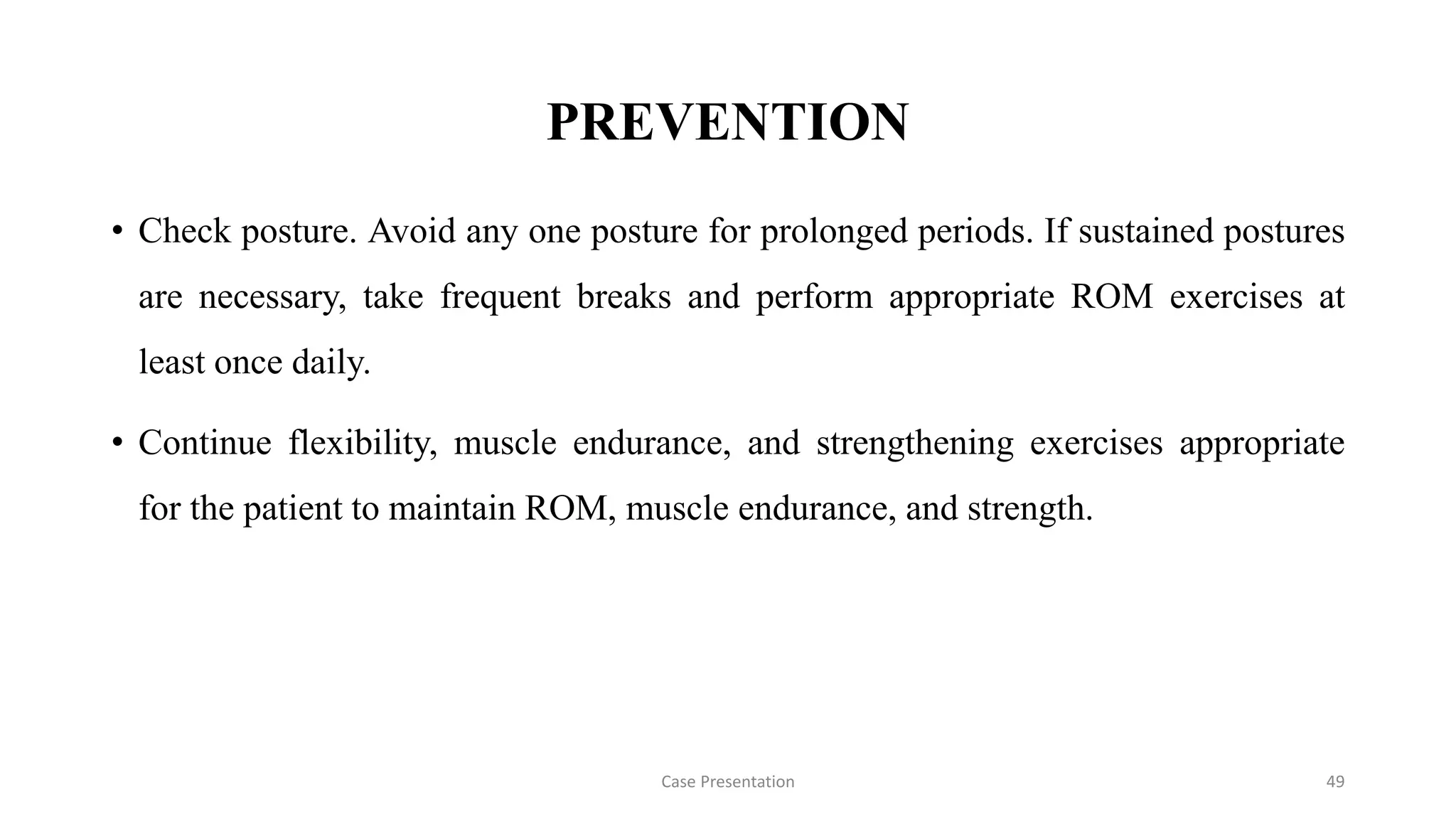 Physiotherapy Case presentation | PPTX