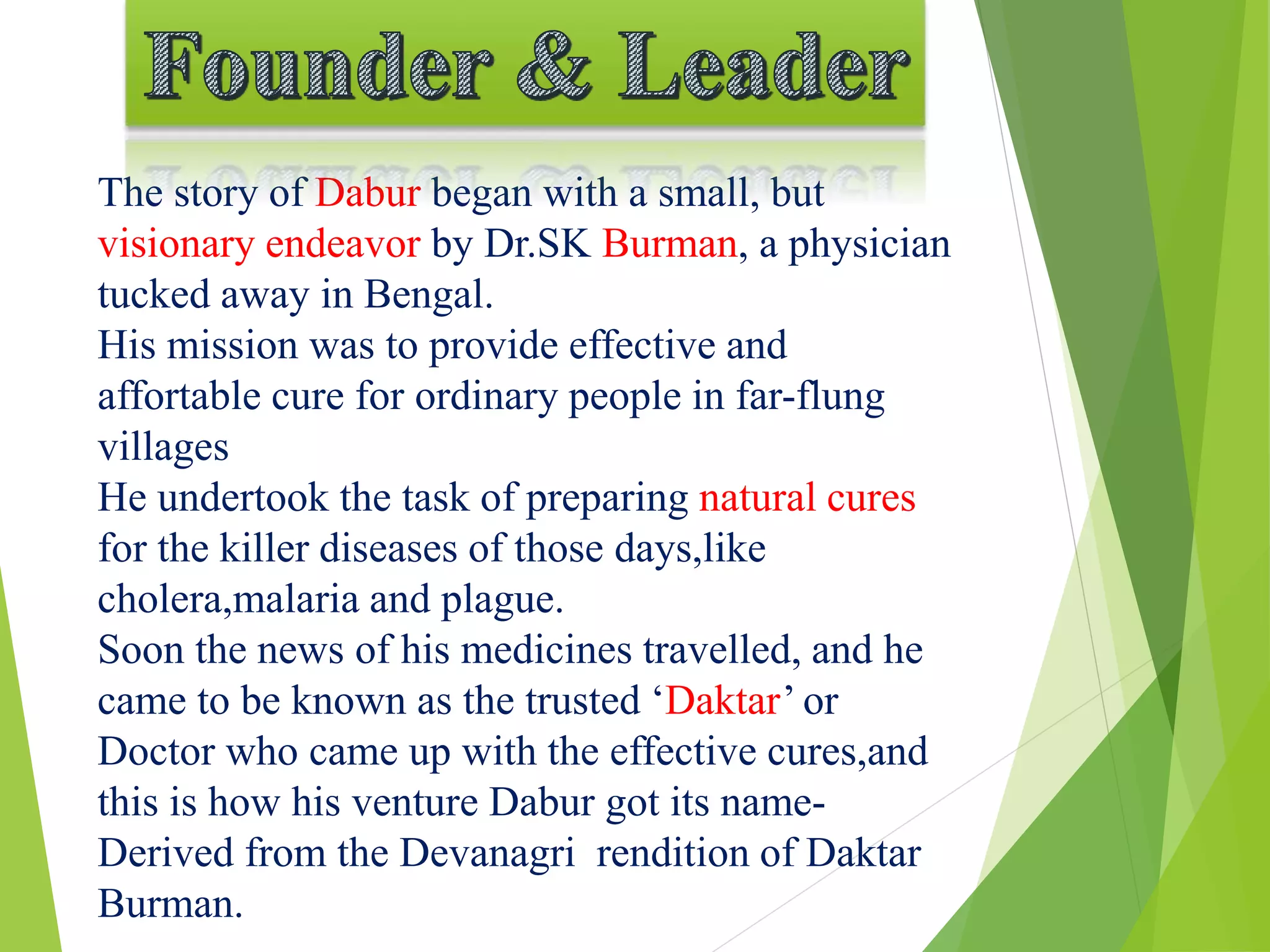 Dabur India a Case Study 2014 | PPTX