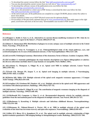 Case record...Spinal multiple sclerosis | PDF