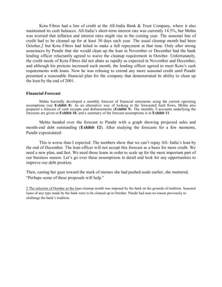 Case2 12okt12 kota_fibers_ltd | PDF