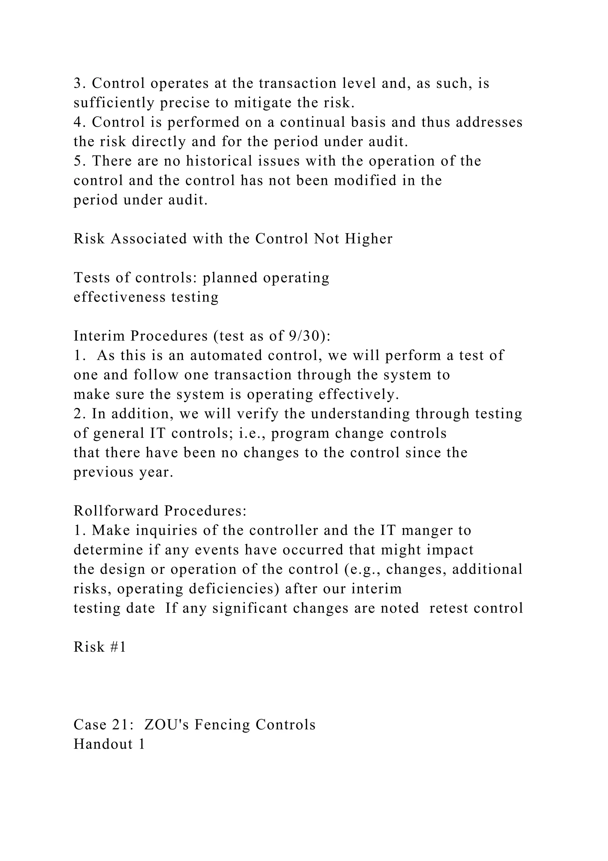 Case 21 ZOUs Fencing ControlsHandout 1Page 1Copyr.docx