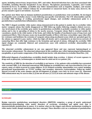 Case record...Postinfectious cerebellitis | PDF