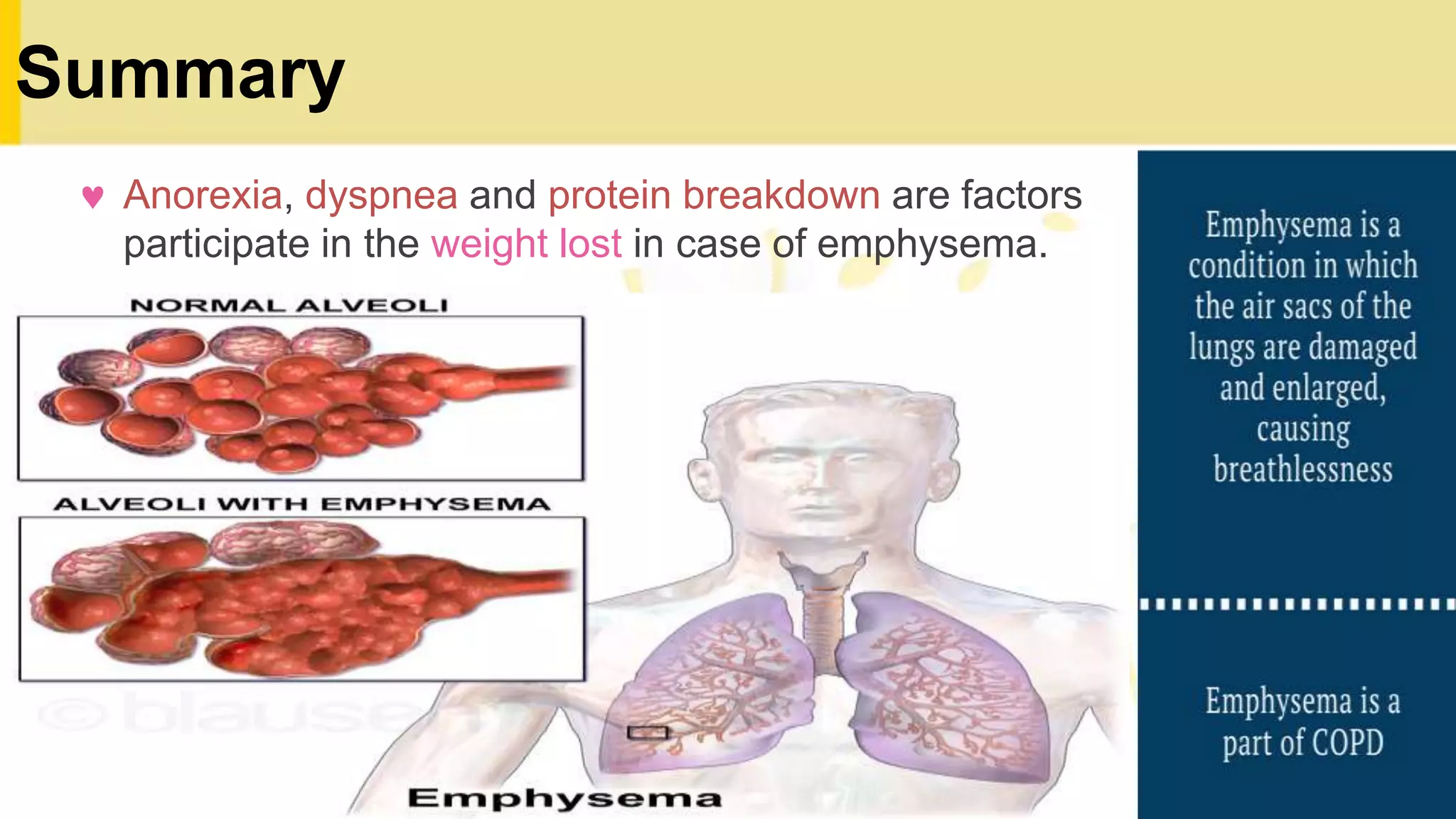 Emphysema | PPTX | Lung and Respiratory Health | Diseases and Conditions