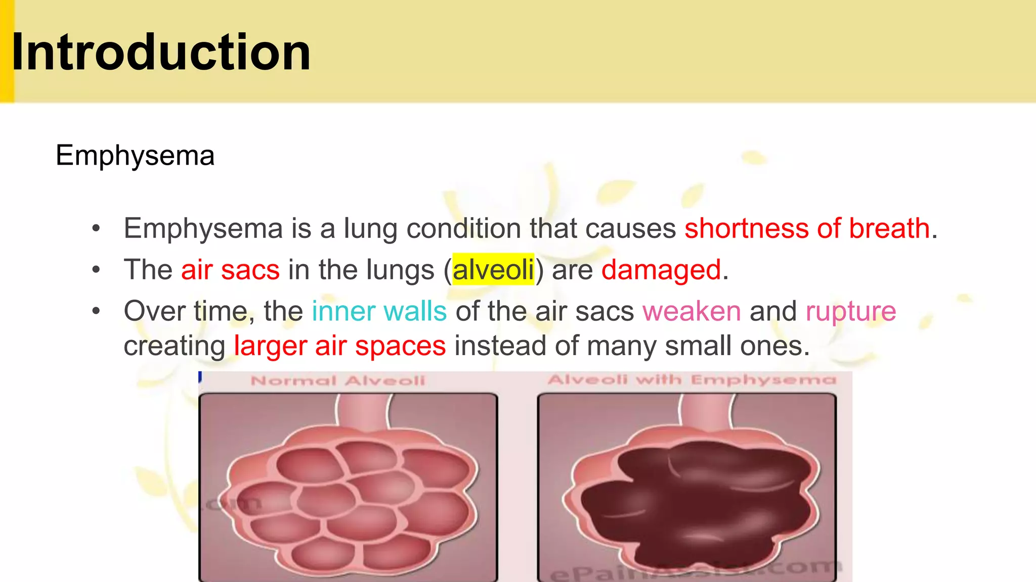 Emphysema | PPTX