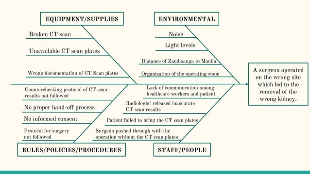 Creating a Fishbone Diagram for a Case Scenario | PPTX