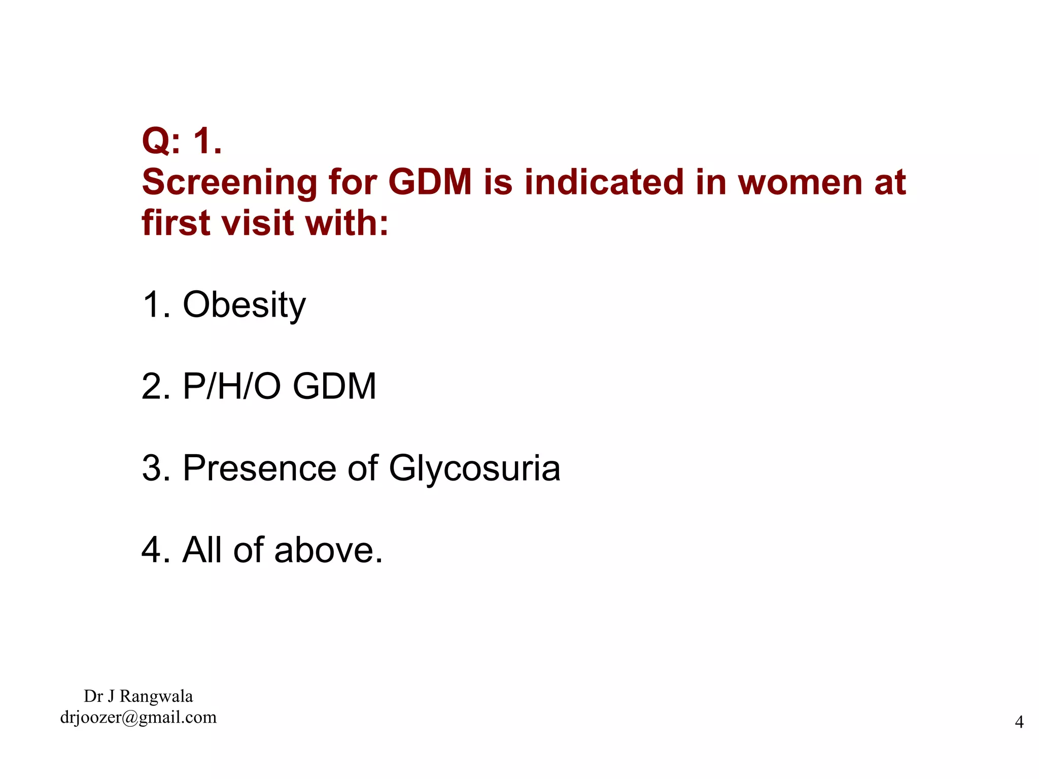 GDM :Gestational Diabetes Mellitus | PPT