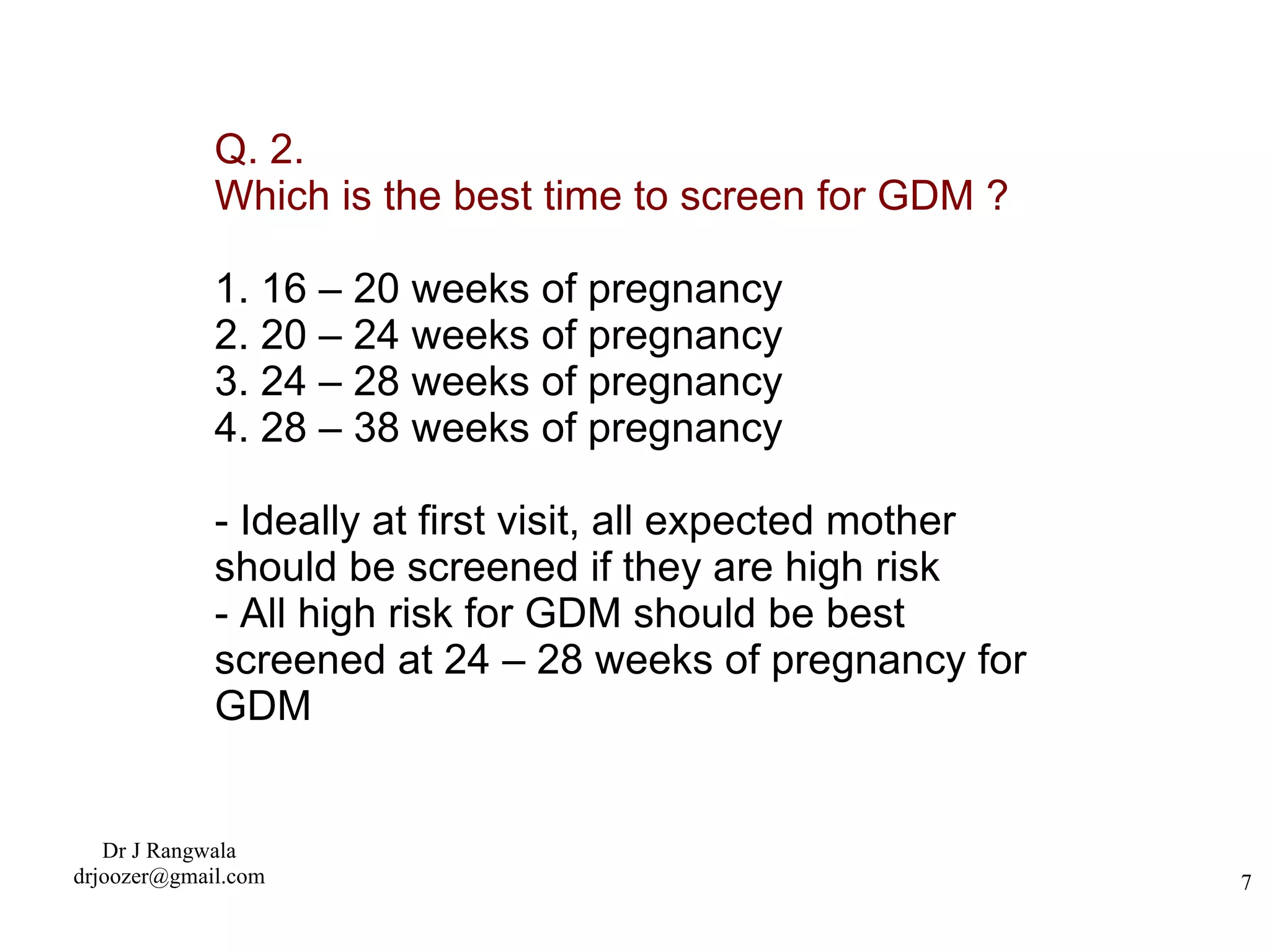 GDM :Gestational Diabetes Mellitus | PPT
