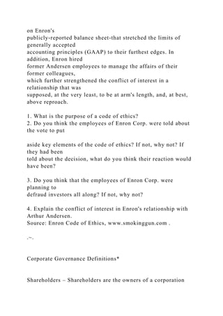 CASE 3.2 Ethics, Schmethics-Enrons Code of EthicsIn Jul.docx