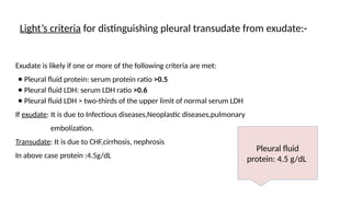 Pleural effusion is fluid accumulation in the pleural space | PPTX