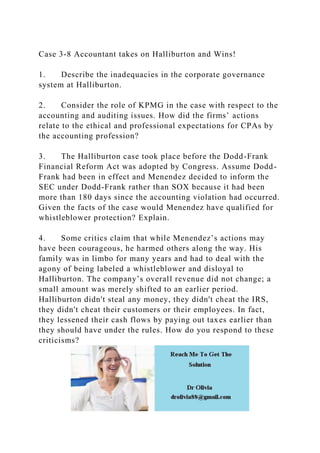 Case 3-8 Accountant takes on Halliburton and Wins!1. Descri.docx