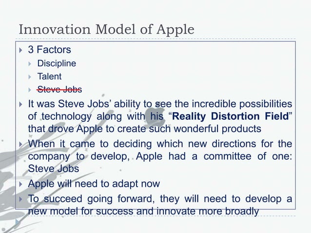 Design Thinking and Innovation at Apple | PPTX