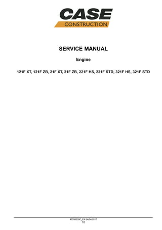 Case 321 f std compact wheel loader service repair manual | PDF