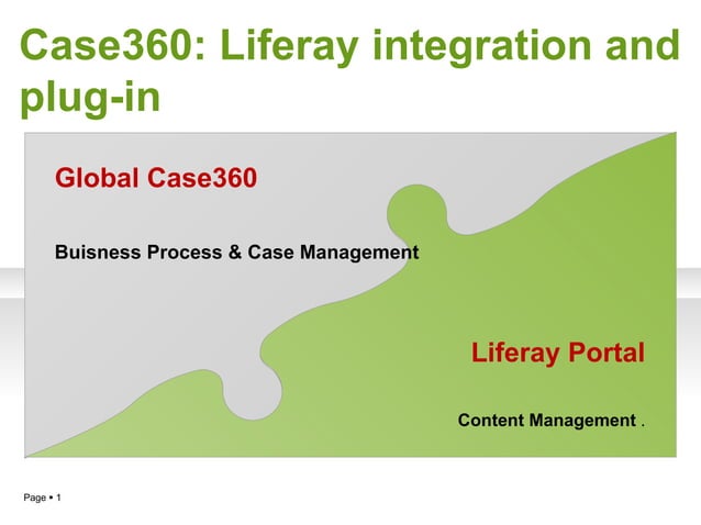 Case360 and liferay integration | PPT
